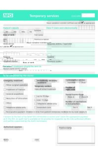Download the Temporary Resident Registration Form – Woodbank Surgery